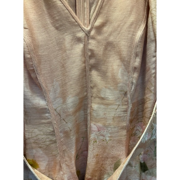 Zimmermann | Dresses | Zimmermann Dancer Floral Puff Sleeve Dress Sz 3 ...